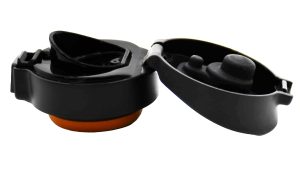 Burnout tumbler pop top lid