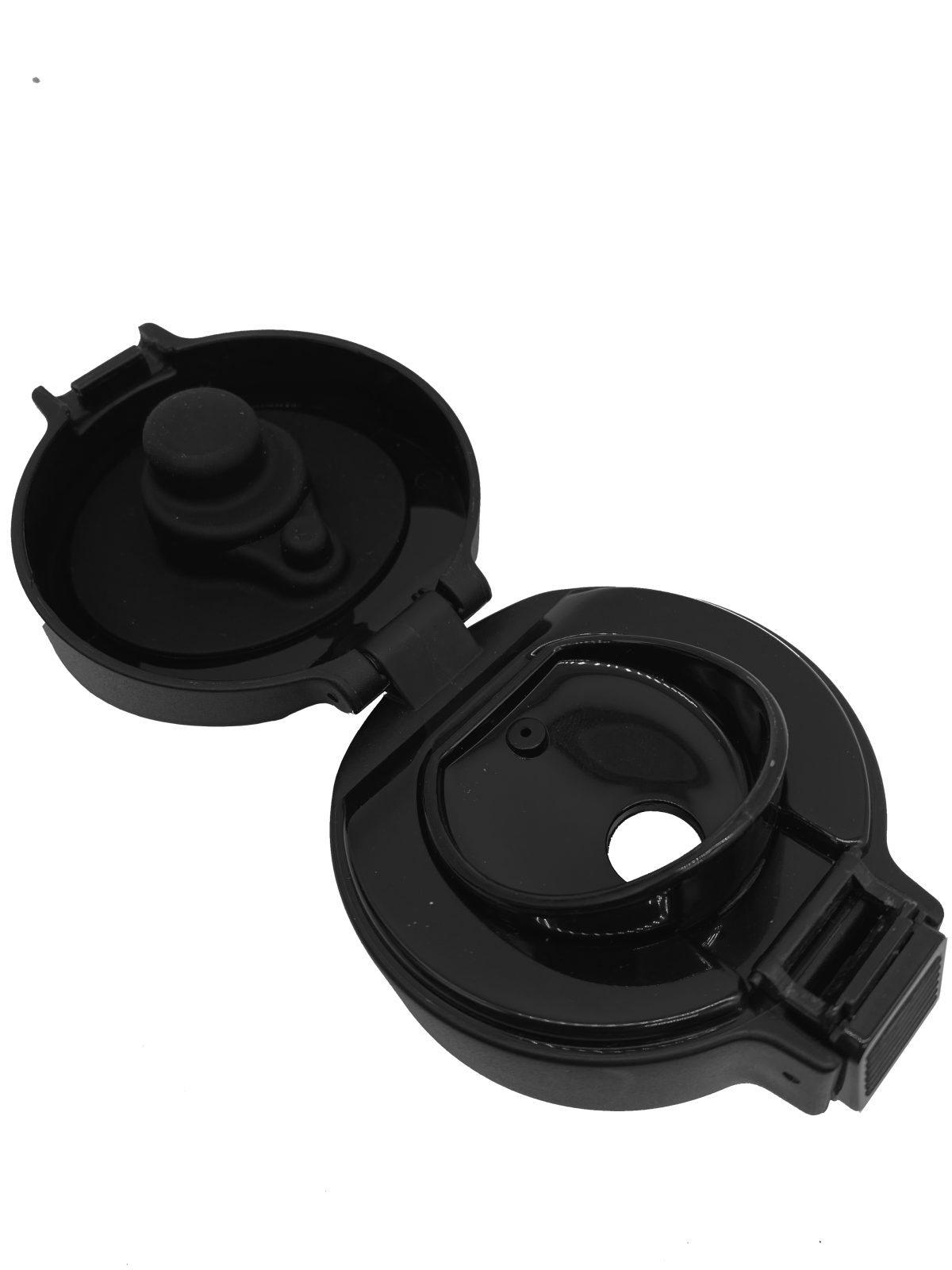 Burnout tumbler pop top lid